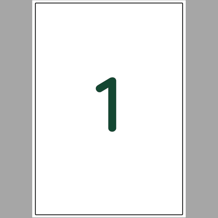A4 Sheet Labels - Blank Printer Labels | Labels Zoo