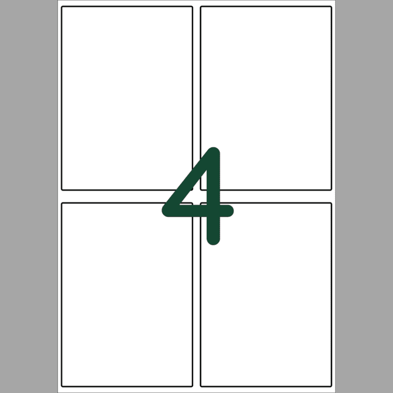 A4 Sheet Labels - Blank Printer Labels | Labels Zoo